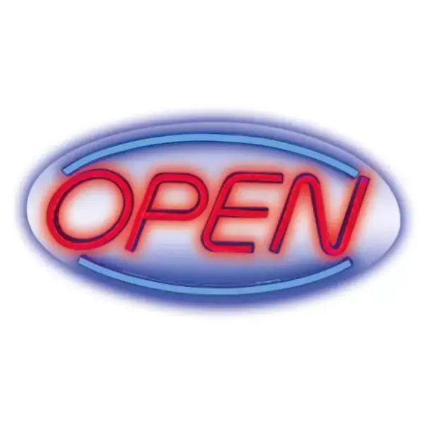 LED neon natpis "Open"