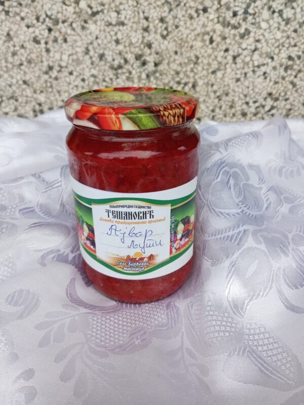 Ajvar ljuti 720ml, gazdinstvo Goce Tešanović