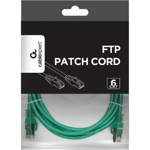 Gembird FTP Cat6 Patch cord, green, 3 m | PP6-3M/G