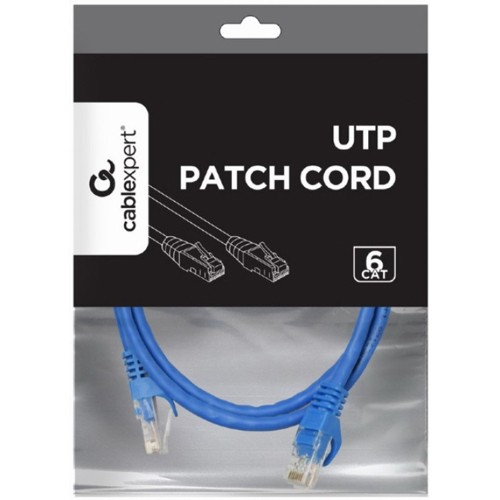 Gembird UTP Cat6 Patch cord, 1.5 m, blue | PP6U-1.5M/B