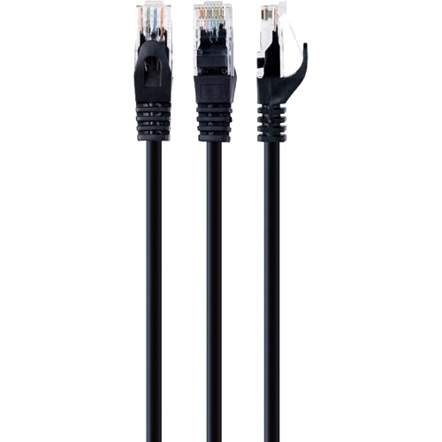 Gembird UTP Cat6 Patch cord, 0.25 m, black | PP6U-0.25M/BK