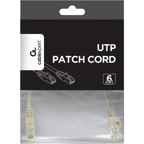 Gembird UTP Cat6 Patch cord, 0.25 m, Grey | PP6U-0.25M