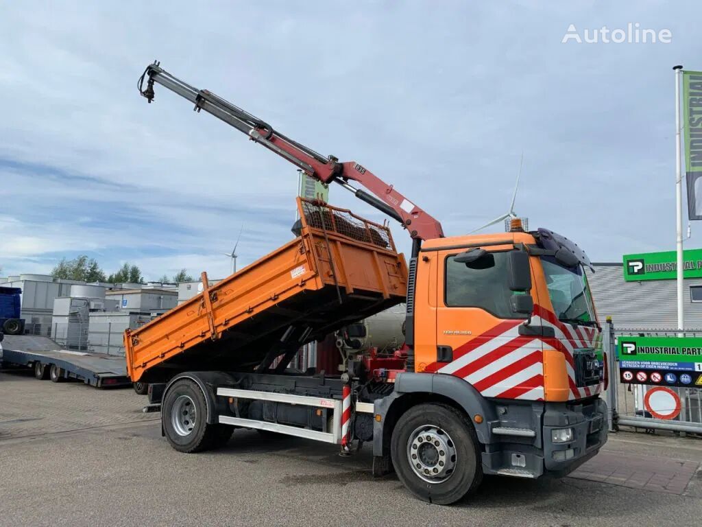 MAN TGM 18.250 kipper mit kran kiper