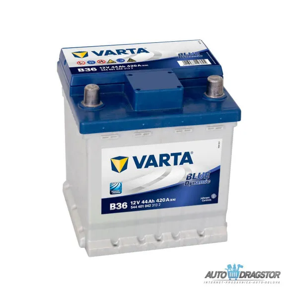 AKUMULATOR 12V 44Ah D+ FIAT VARTA BLUE