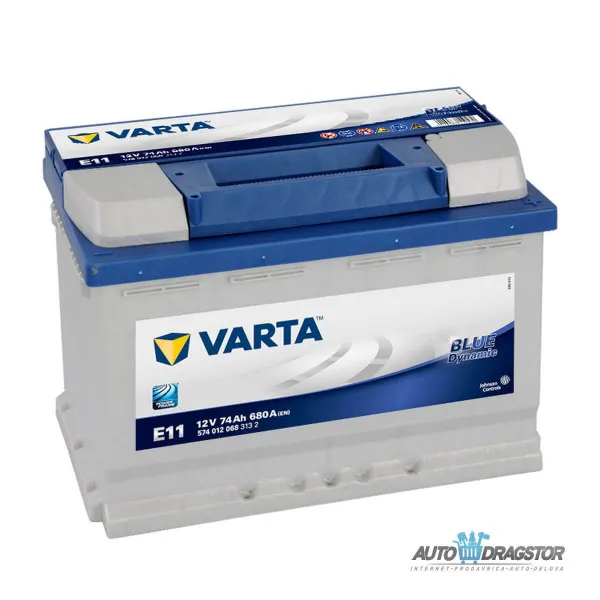 AKUMULATOR 12V 74Ah D+ E11 VARTA BLUE