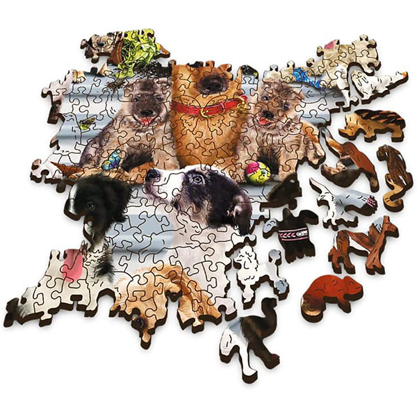 Trefl drvena puzzla 1000 pcs Doggy Friendship 20149