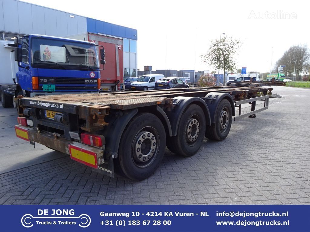 Krone SD Chassis / ADR / 2x Extendable / MB + Disc / 2x Lift Axle poluprikolica za prevoz kontejnera