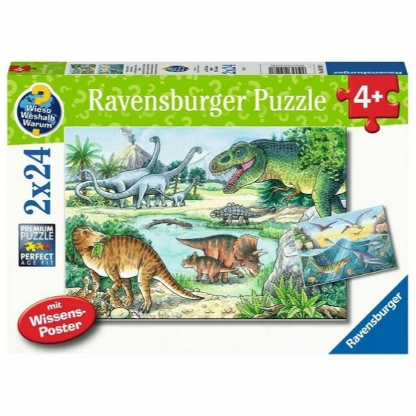 Ravensburger puzzle (slagalice) - Dinosaurusi na svom staništu