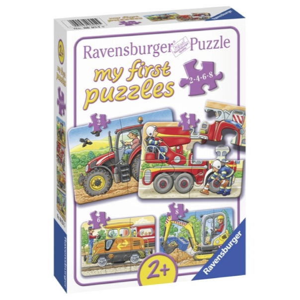 Ravensburger puzzle (slagalice) -Moje prve puzzle, mašine