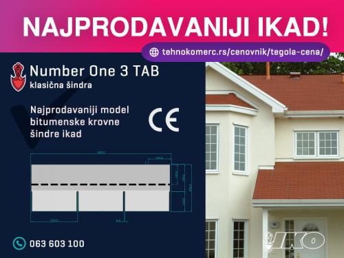 Tegola IKO Number One 3TAB / Biber