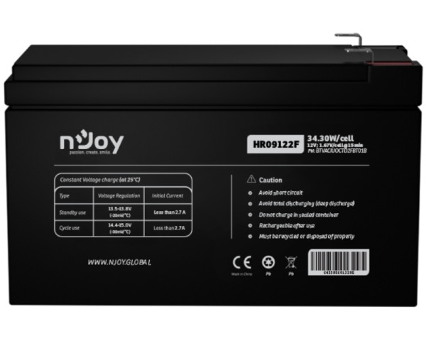 NJOY HR09122F baterija za UPS 12V 38.31Wcell (BTVACIUOCTD2FBT01B)