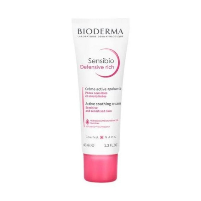 BIODERMA SENSIBIO DEFENSIVE RICH aktivna umirujuća krema za osetljivu kožu, 40ml