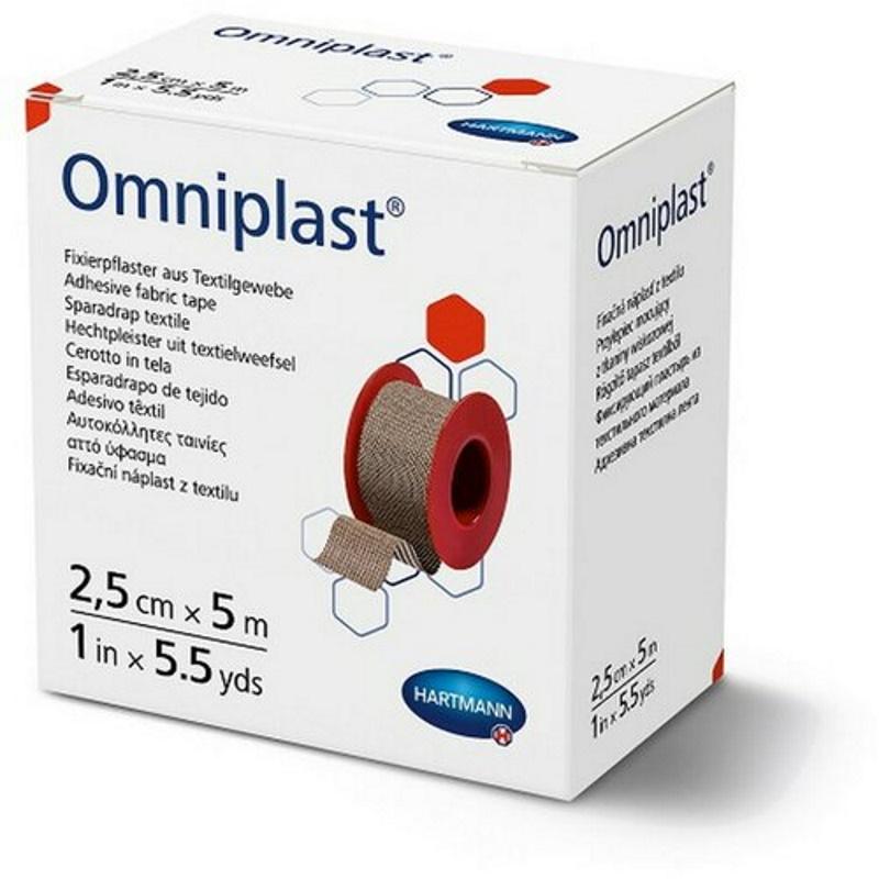 Omniplast flaster 2,5 cm x 5 m