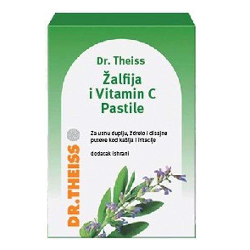 Dr. Theiss žalfija + vitamin C pastile A24