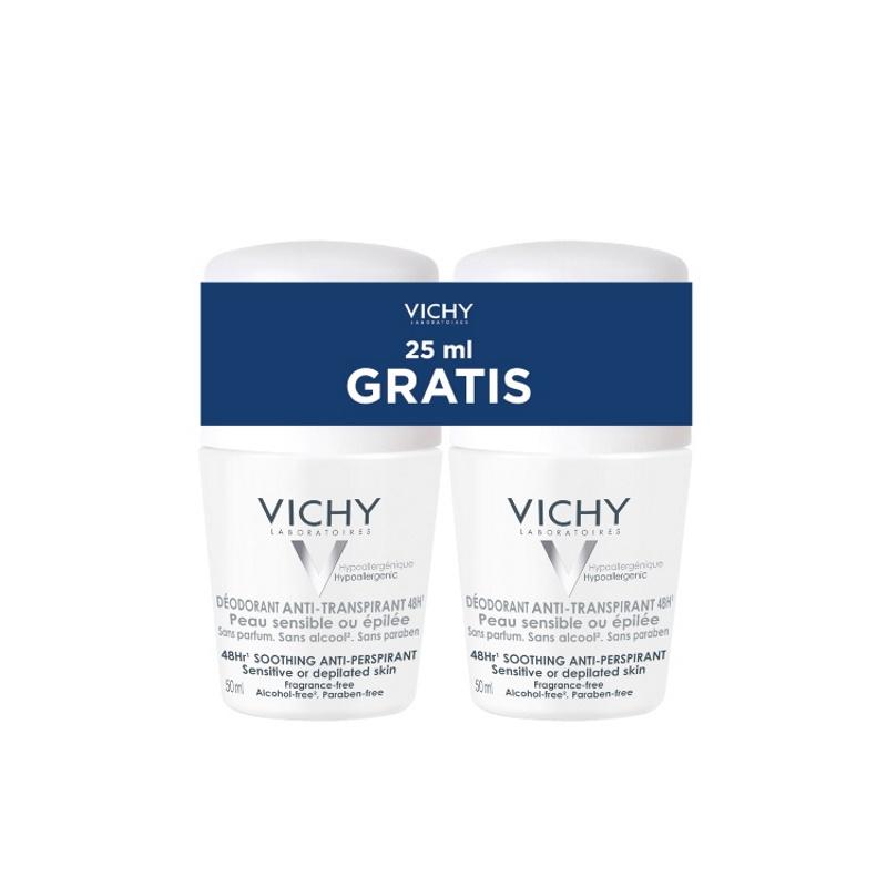 Vichy Deo Roll on za veoma osetljivu i depiliranu kožu duopak