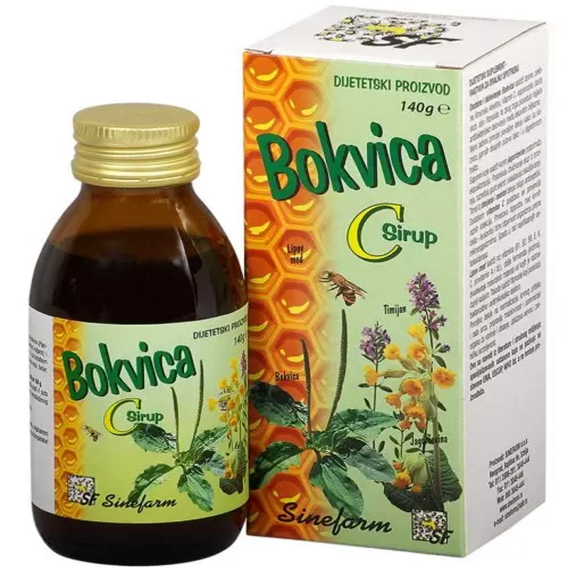 Sirup sa bokvicom i vitaminom C sinefarm 140 ml