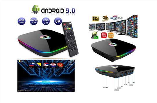 Android smart tv box ,preko 2000 besplatnih kanala