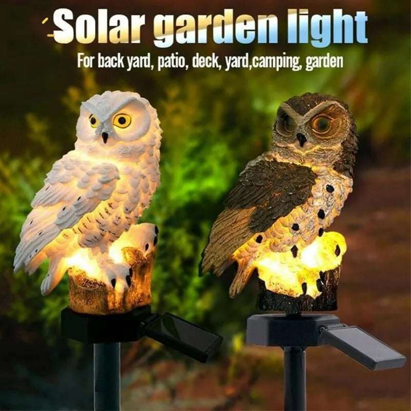 Solarna Lampa Za Dvorište – Sova