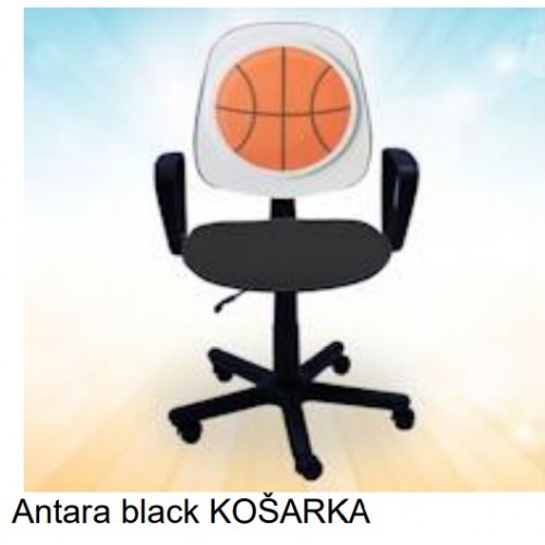 Dečija stolica Antara Black Košarka