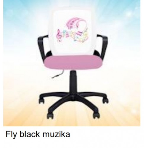 Dečija Stolica Fly Black Muzika