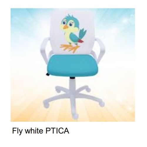 Dečija Stolica Fly White Ptica