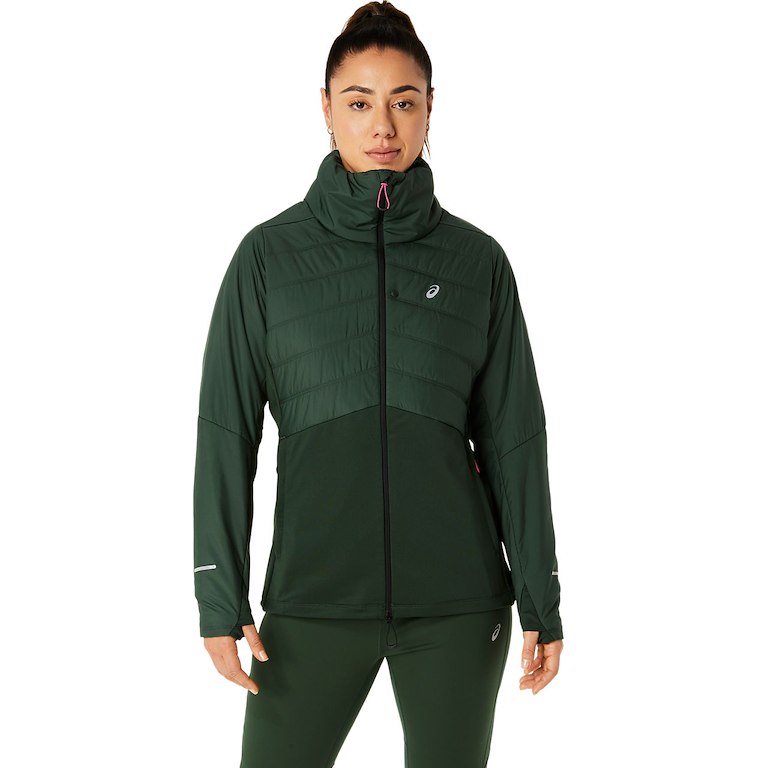 Asics WINTER RUN JACKET, ženska jakna za trčanje, zelena