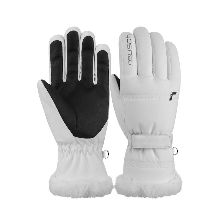 Reusch LUNA R-TEX XT, ženske rukavice za skijanje, bela