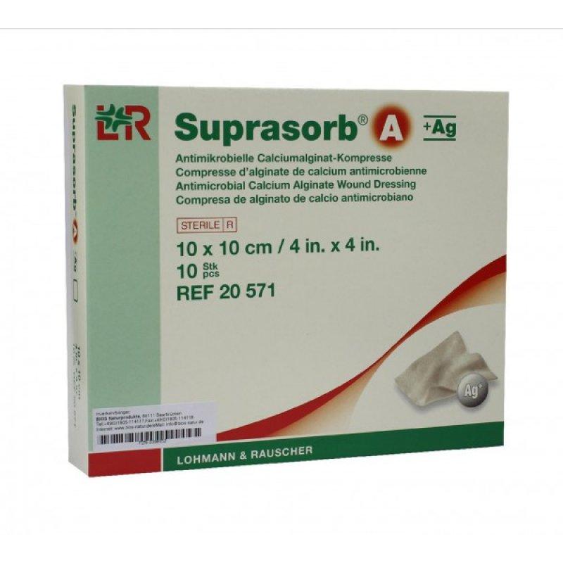 Suprasorb gaza A+Ag 10×10 A1