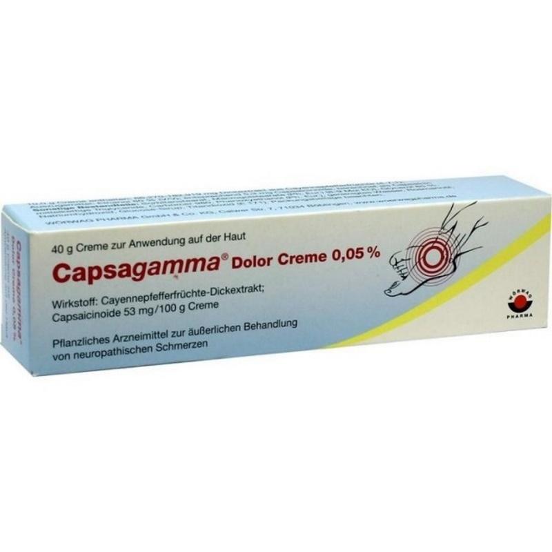 Capsagama dolor 0.05% krema 40 gr