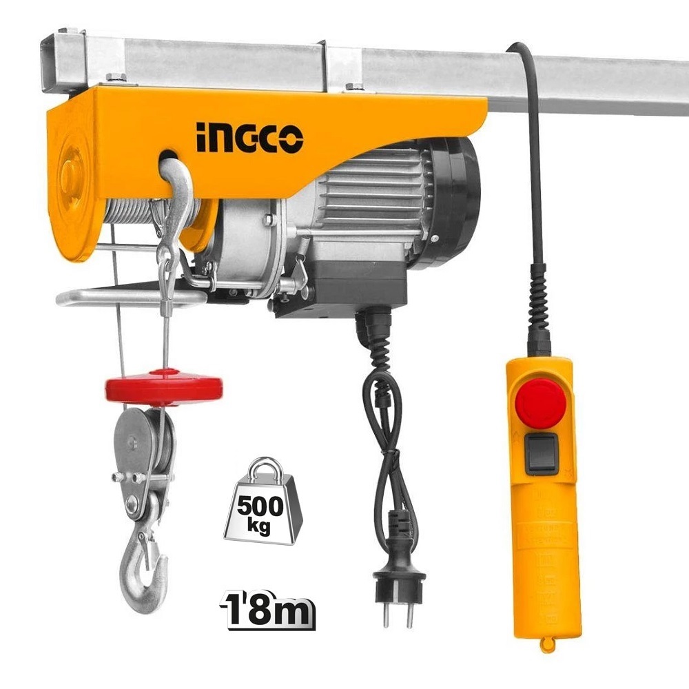 INGCO električna dizalica sa sajlom EH5001, 900W, 500 kg-9m/250 kg -18m