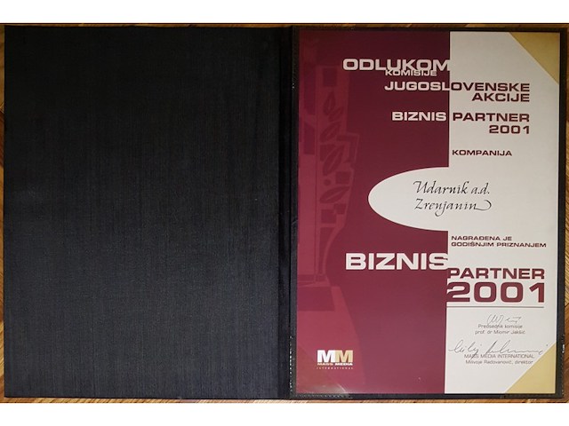 Nagrada Biznis Partner 2001