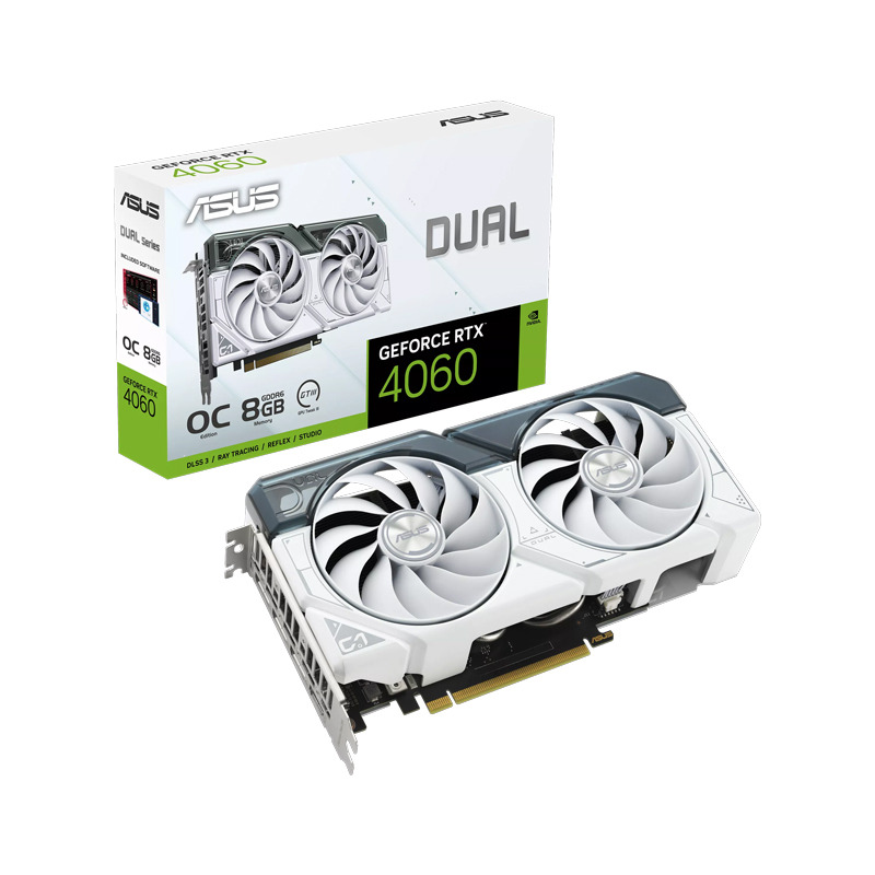 ASUS nVidia GeForce RTX 4060 8GB 128bit DUAL-RTX4060-O8G-WHITE grafička karta