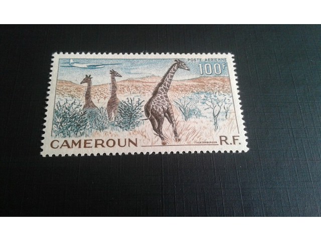 Kamerun žirafe nom. 100 f iz 1955. god.