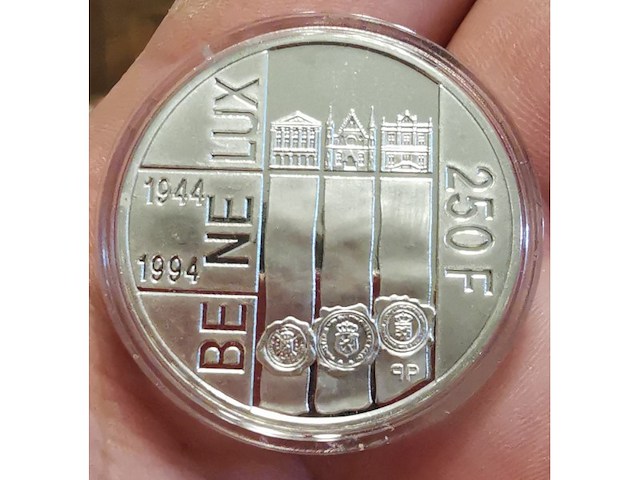 Srebrnjak 250 francs, Luksemburg 1994., u kapsuli