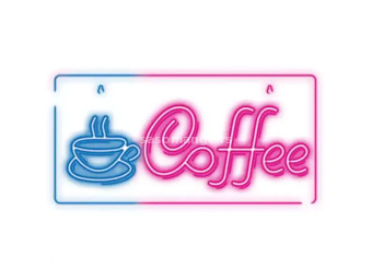 LED neon natpis "Coffee"