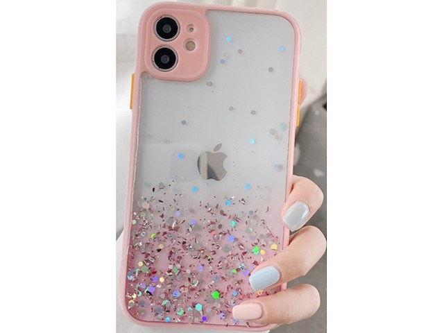 MCTK6-XIAOMI Mi 11 Lite * Furtrola 3D Sparkling star silicone Pink (89)