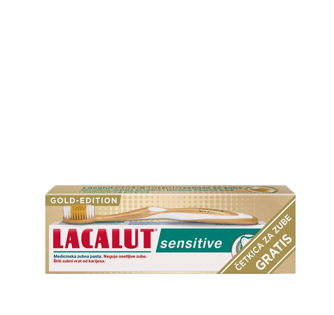 LACALUT PASTA 75ML SENZITIV + ČETKICA GOLD