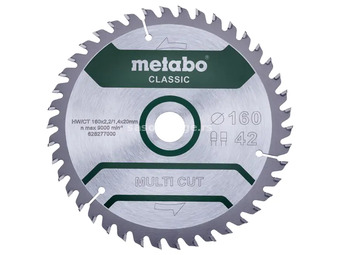 Metabo List kružne testere univerzalni Multi-Cut Classic 165x20 Z42 628277000
