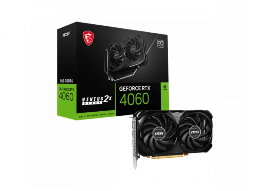 SVGA MSI Geforce RTX 4060 Ventus 2X Black 8GB OC, V516-004R
