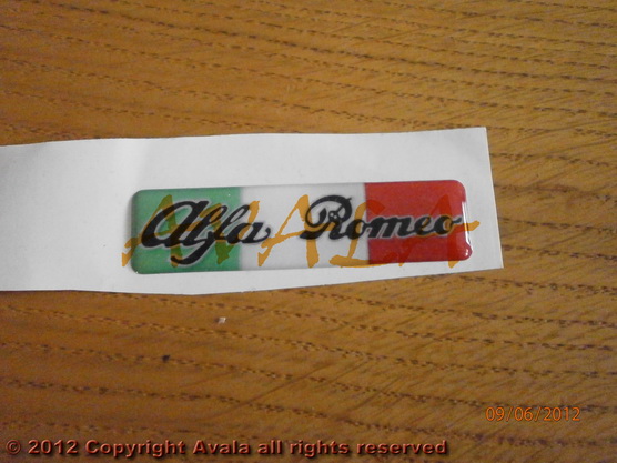 Stiker 67x17mm "Alfa Romeo" *10902385*