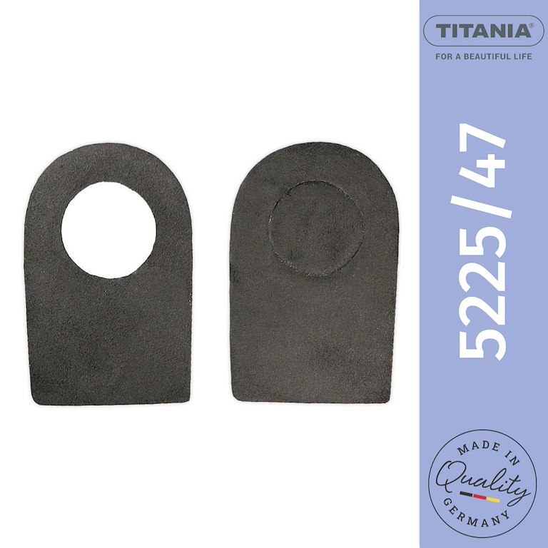 TITANIA® Anti Stres Uložak za Pete za Obuću od 43 do 47 sa Krugom Koji Može da se Izvadi 1 Par