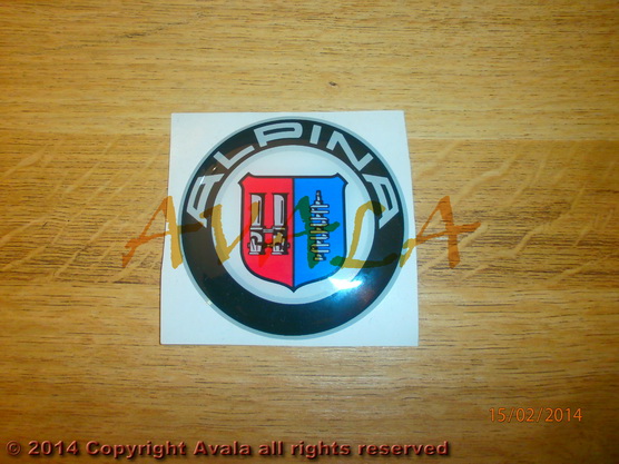 Stiker okrugli 63mm "Alpina" *10902748*