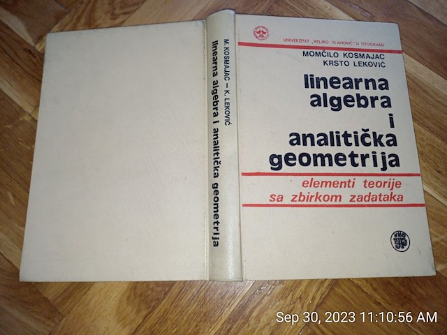 KOSMAJAC, LINEARNA ALGEBRA I ANALITIČKA GEOMETRIJA