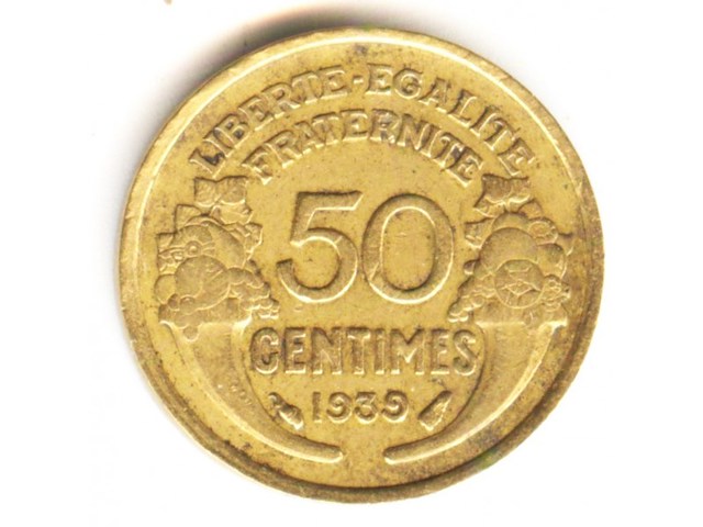 Francuska 50 centimes 1939