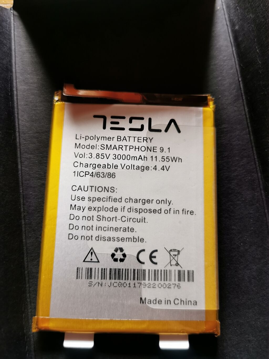 Baterija za telefon Tesla 9.1, nova, ispravna, cena 800 dinara, slanje