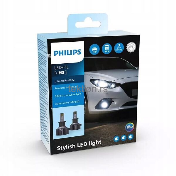 Philips Ultinon Pro3022 HL LED sijalice 12/24V H3 19W 2 kom