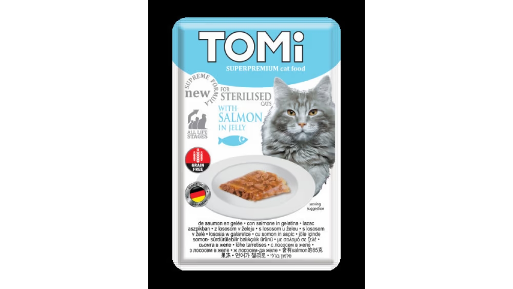 Tomi Cat Adult Sterilised Losos kesica 85g