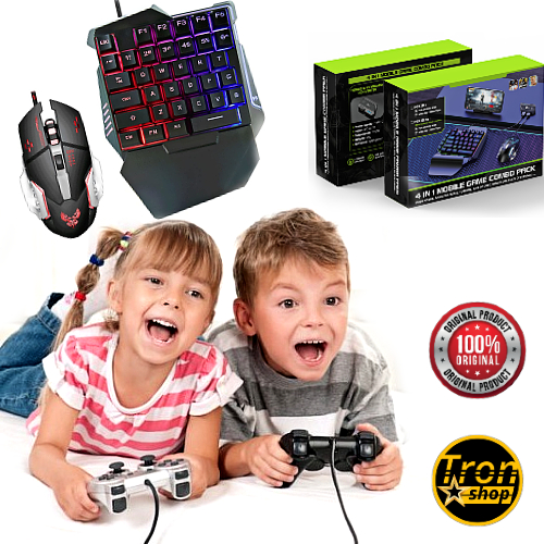 Mobile Game Combo set 4 u 1 miš i tastatura za igrice