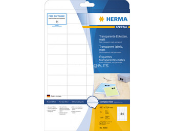 Herma etikete 48X25 A4/44 1/25 transparent ( 02H4680 )
