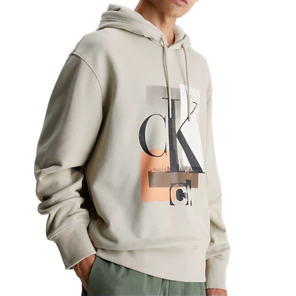 CALVIN KLEIN DUKS CONNECTED LAYER LANDSCAPE HOODIE ZA MUŠKARCE